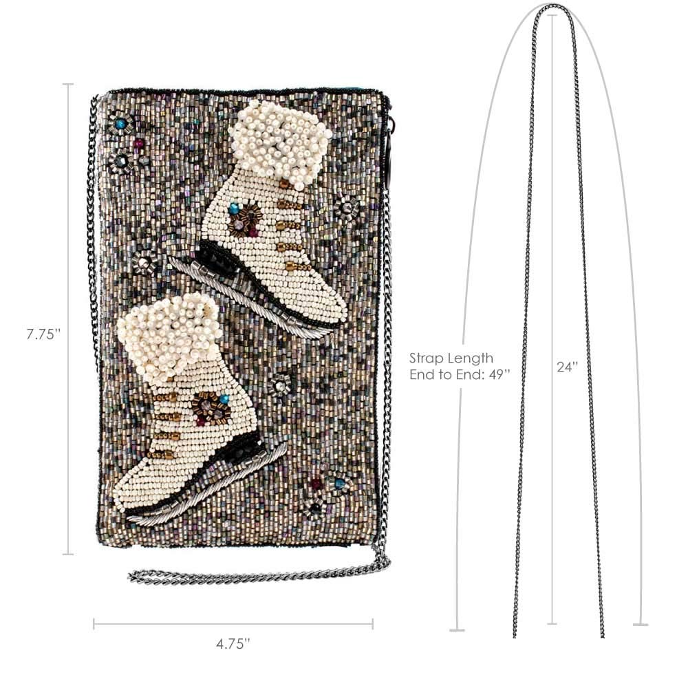 Mary Frances Cheap Skate Beaded Crossbody Phone Bag, Multi