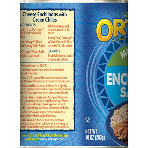 Ortega Enchilada Sauce, Red Chili, 10 Ounce (Pack of 12)