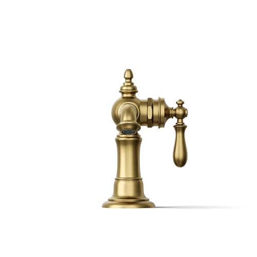 Kohler K-72762-9M-2MB Artifacts Single Handle Bathroom Sink Faucet, 1.2 GPM, Vibrant Moderne Brushed Brass