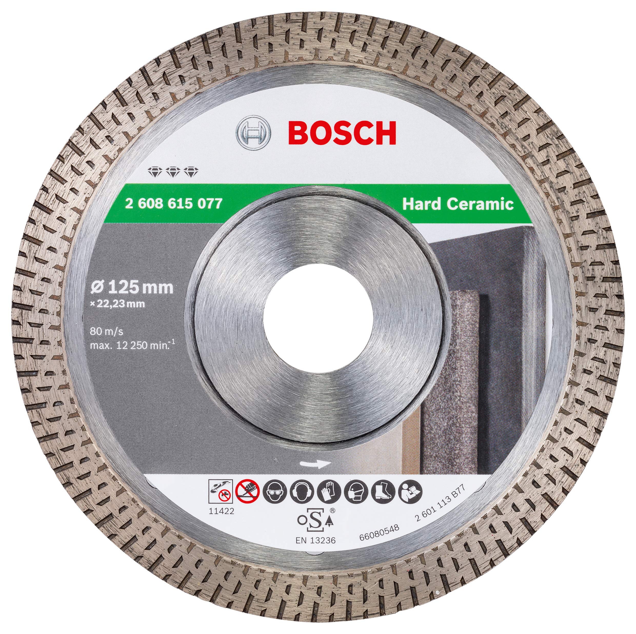 Bosch 2 608 615 077 125 mm 1pc (S) Circular Saw Blade – TCT Circular Saw Blades Ceramic Dura, 12.5 cm, 2.22 cm, 1.4 mm, Bosch, 1 pc (S))