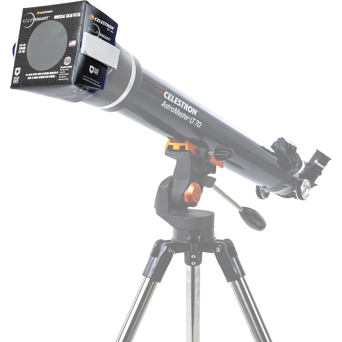 Celestron β EclipSmart Safe Solar Eclipse Telescope and Camera Filter β Meets ISO 12312-2:2015(E) Standards β Works with Your Telescope, Spotting Scope, or DSLR Camera β Observe + Photograph Eclipses