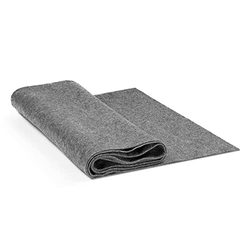 Eovea - Acrylic Felt Fabric - 72" Inch Wide -1.6mm Solid Thick Felt Fabric by The Yard - Craft Supplies - Sewing, Cushion and Padding, DIY Arts & Crafts, Cloth (Heather Grey, Half Yard)