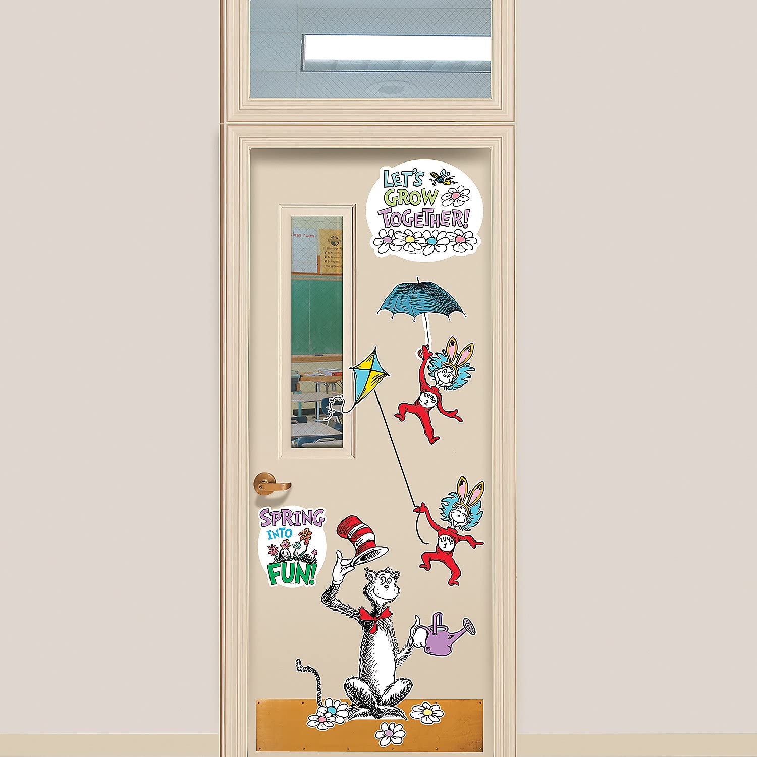 Dr. Seuss The Cat in The Hat Four Seasons Door Decorating Kit - 49 Pieces