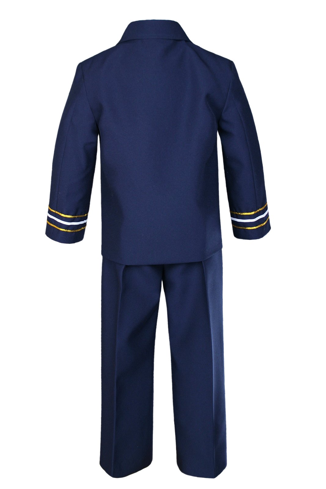 Sailor Captain Suit for Boy Outfits from New Born to 7 Years Old (2T, Navy pants)
