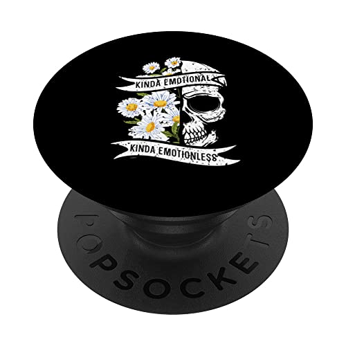 Kinda Emotional Kinda Emotionless Mental Health PopSockets Swappable PopGrip