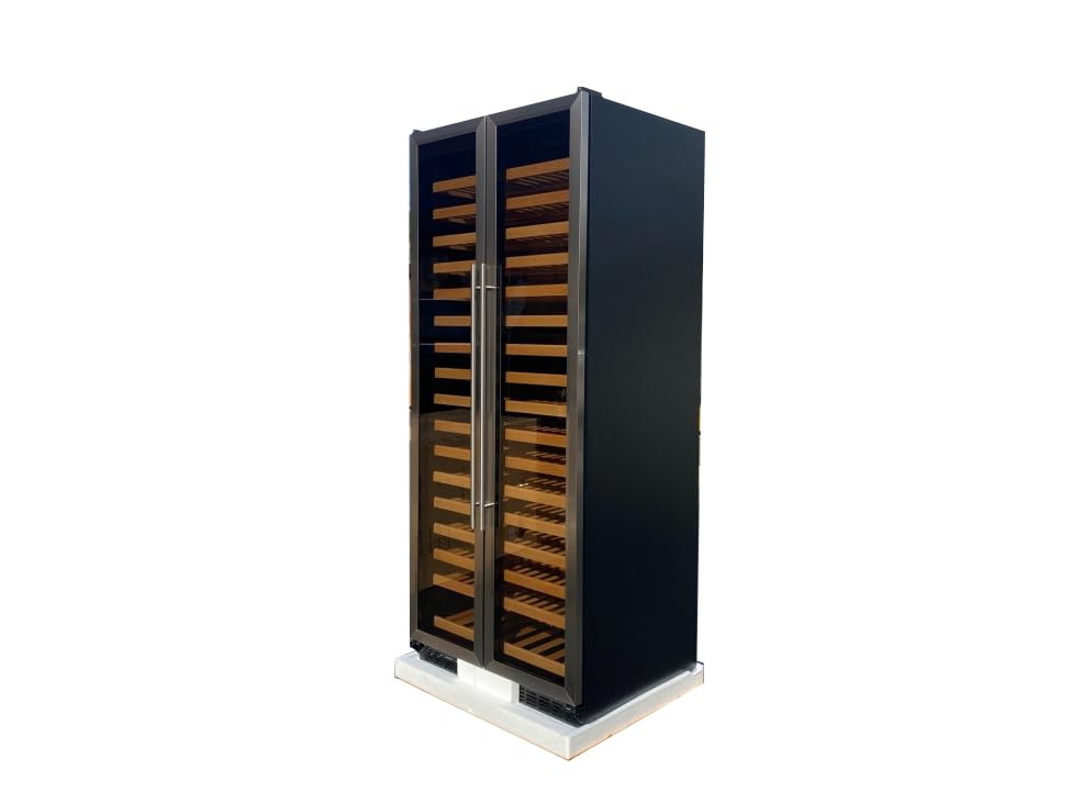 Elite Kitchen Supply Commercial Wine Cooler Dual Zone Refrigerator, ETL NSF 300-350 Bottles Reversible Fridge Merchandiser, Restaurant Bar Grocery Store