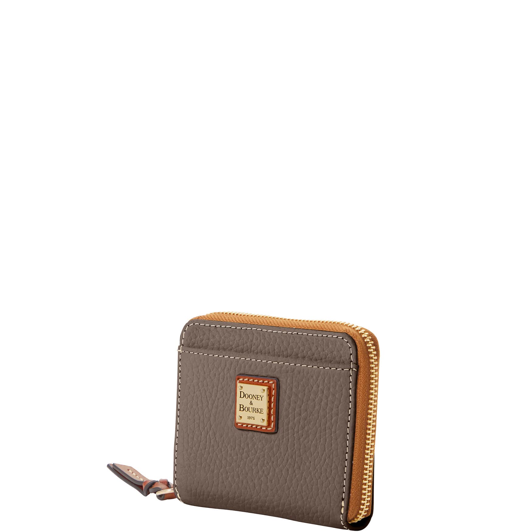 Dooney & Bourke Wallet, Pebble Grain Small Zip Around Wallet - Elephant