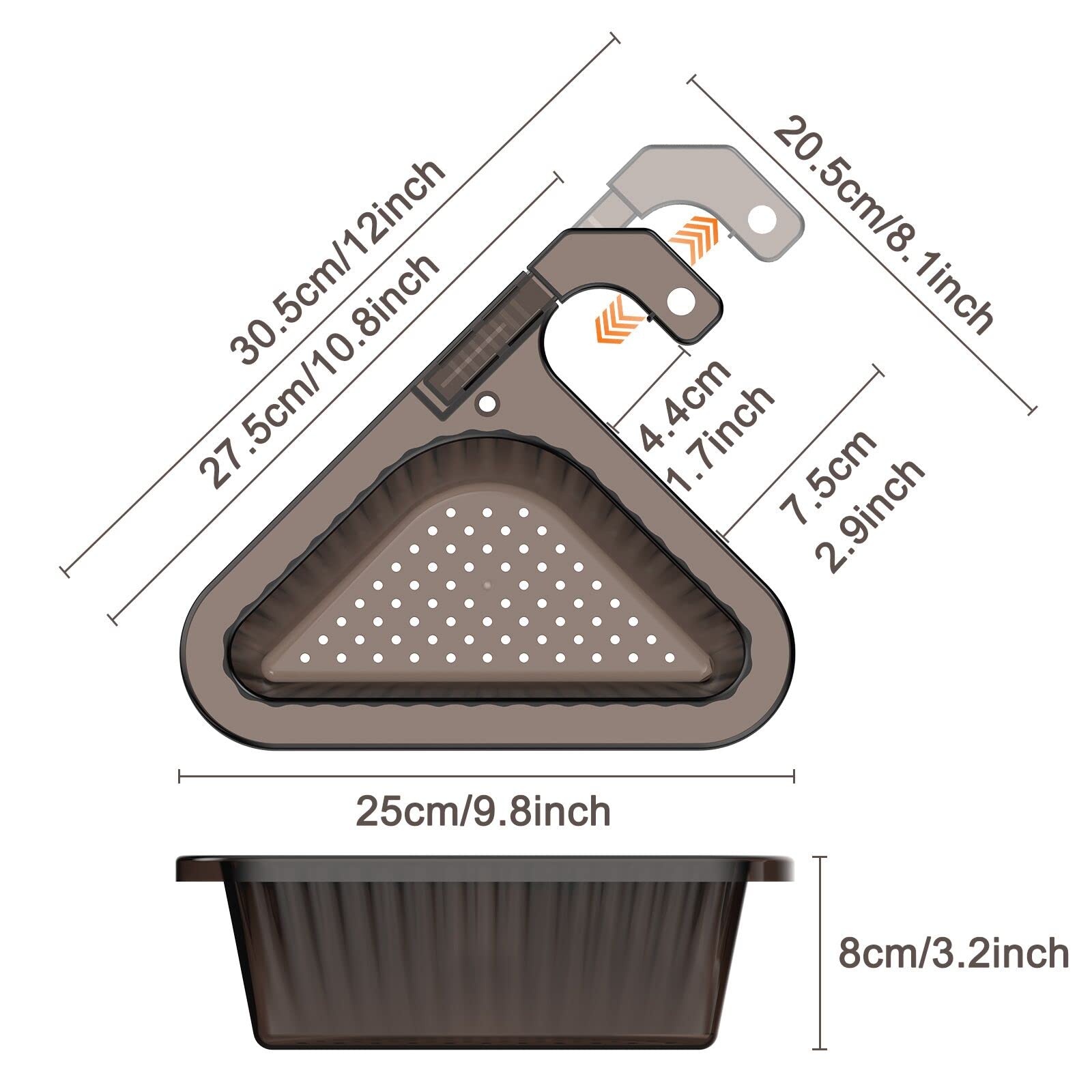 COSOOS 2 Stretchable Sink Drain Baskets for Most Kitchen Sinks, Swan Strainer Basket for Draining Residuum, Washing Fruit, Drip Drying Sponge, Easy to Clean, Kitchen Gadgets