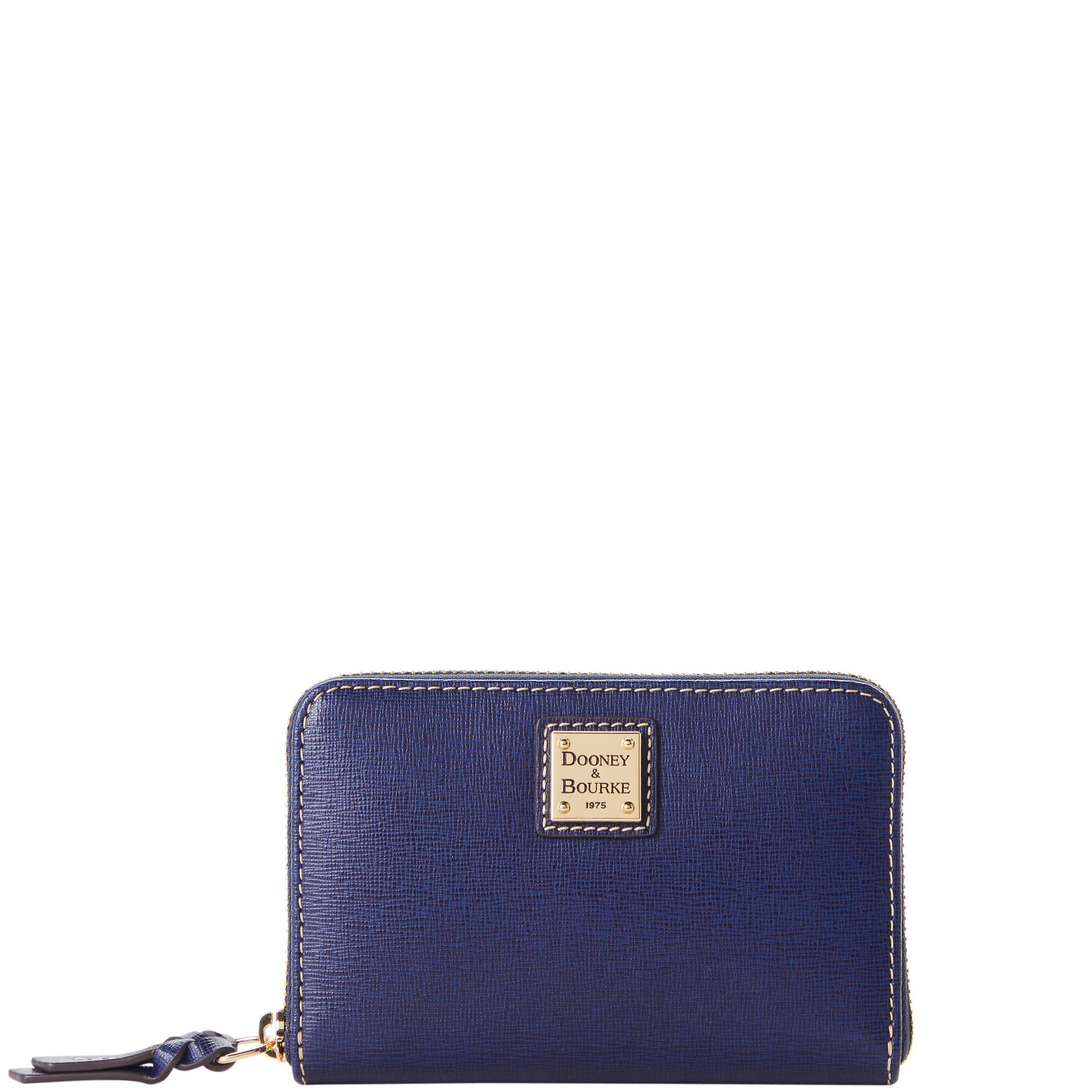 Dooney & Bourke Wallet, Saffiano Medium Zip Around Credit Card Case Wallet - Black
