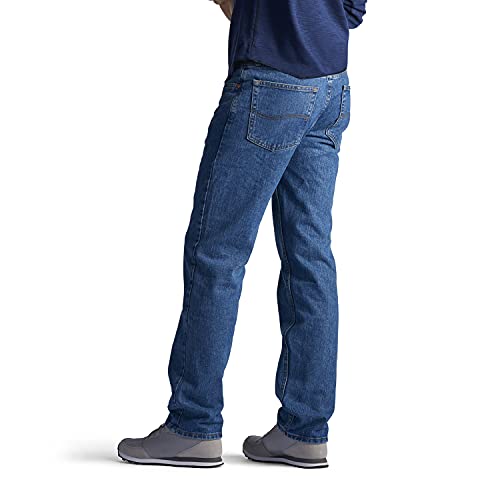 Lee Men's Regular Fit Straight Leg Jean, Pepperstone, 34W x 32L