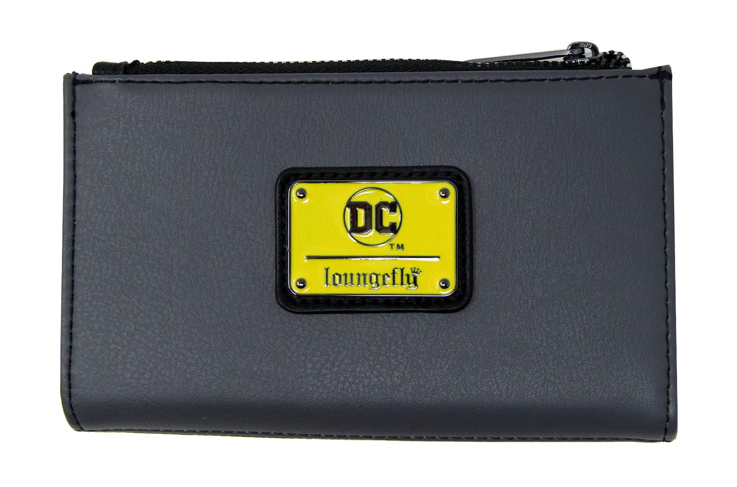Loungefly x Batman Bat-Signal Gotham City Skyline Flap Wallet (Grey Multi, One Size)