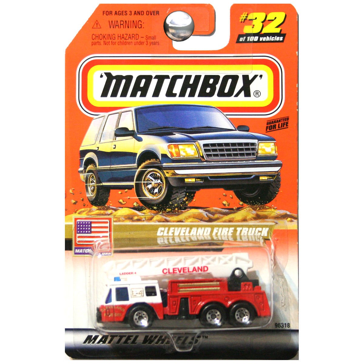 Matchbox 1999 USA Cleveland Fire Truck #32 of 100