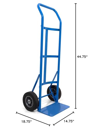 Dutro Continuous Handle Hand Truck with No-Flat Wheels, 400-lb Capacity