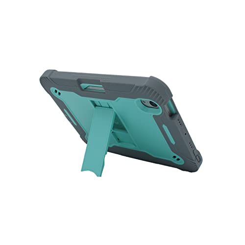 KIQ Guardian Series Rugged Case for IPad Mini 6 Case/iPad Mini Case 6th Generation 2021 8.3 Inch Cover - Teal - Grey