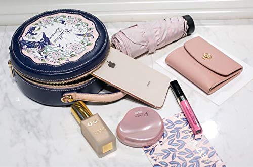 Nite closet Lolita Purses Crossbody for Women Small Handbag Cute Round Shoulder Bag (Navy)