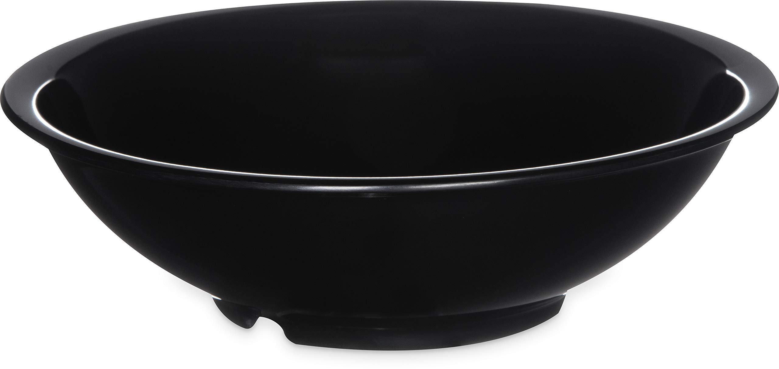 Carlisle FoodService Products 800B03 Melamine Salad Bowl, 27 oz, Black