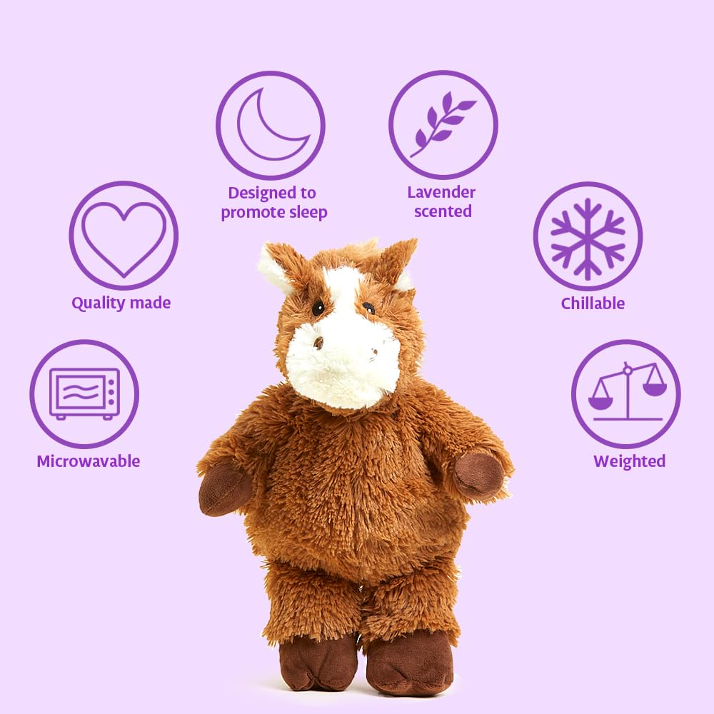 Horse Warmies - Cozy Plush Heatable Lavender Scented Stuffed Animal