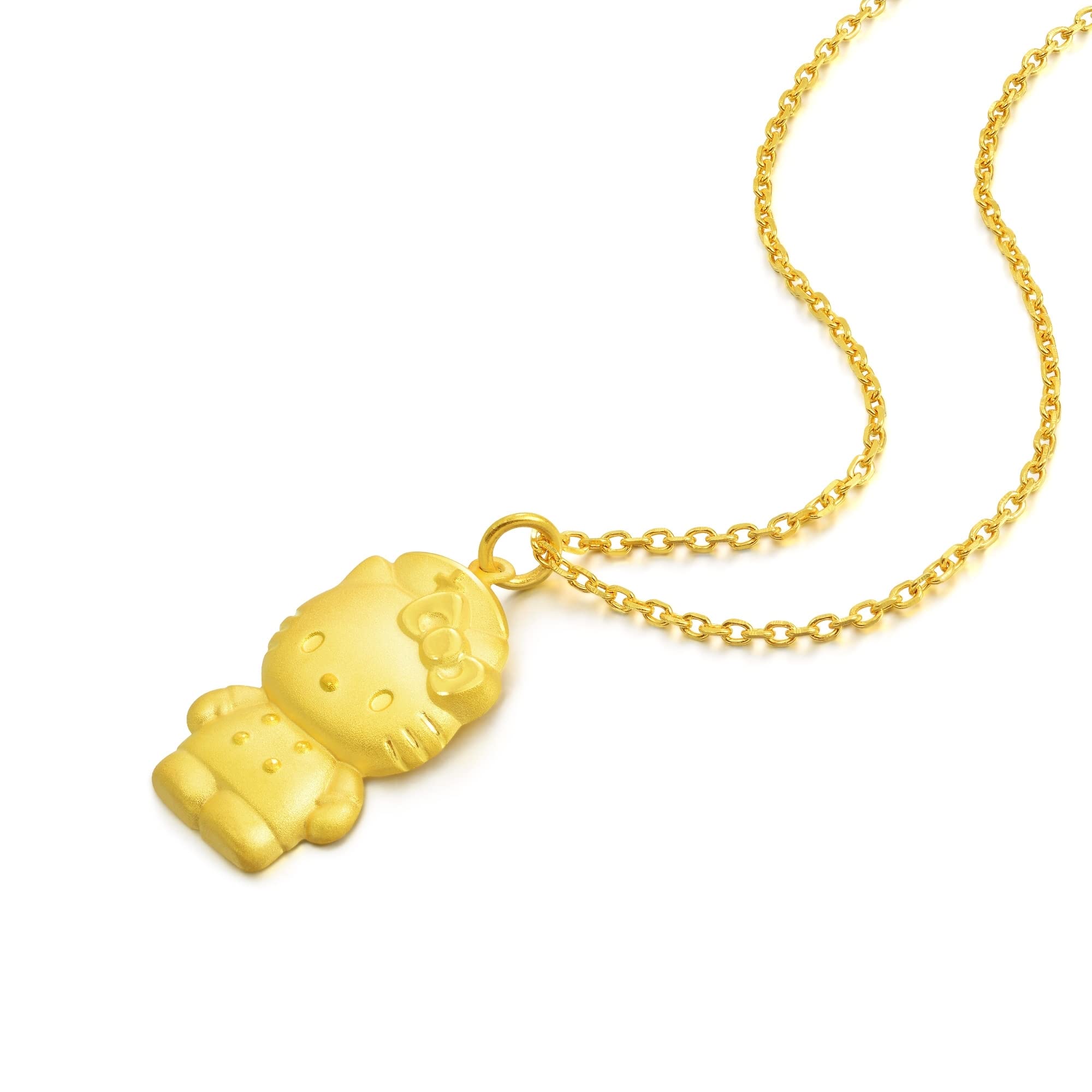 CHOW SANG SANG Sanrio 999.9 24K Solid Gold Hello Kitty Nurse Pendant for Women 89131P | Not Include the Necklace