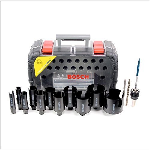 Bosch 2608580870 "Speed for Multi Construction" Hole Saw Set, Black/Grey, 20 - 76 mm