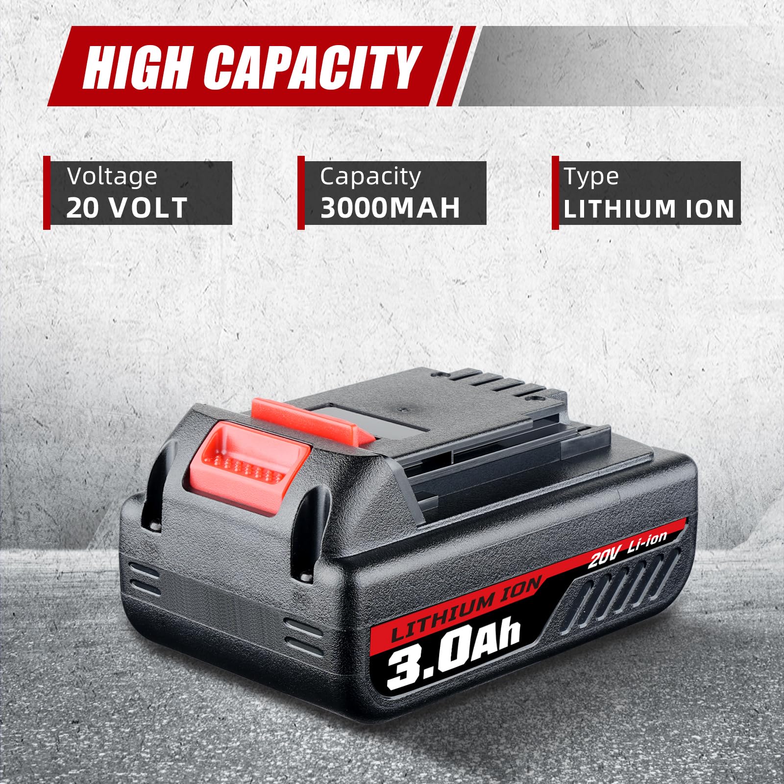 CEENR 2Pack 3.0Ah PCC680L Battery Replacement for Porter Cable 20V MAX Battery Lithium ion PCC685L PCC680L PCC682L PCC685LP for Porter Cable 20-Volt Lithium Battery