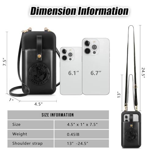 Crossbody Wallet Bag for Women RFID Blocking Wallet Purses with Airtag Credit Card Holder Leather Cell Phone Bag Wallet Purses Adjustable Strap