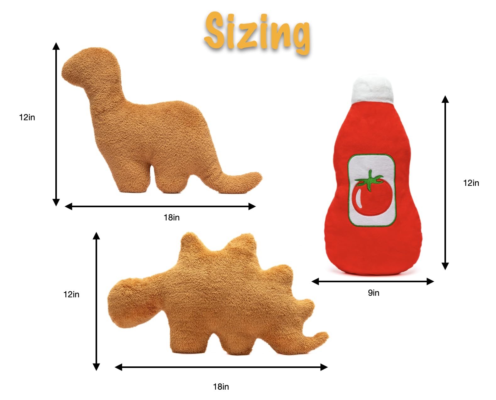 Elmwell Dino Nugget Plush Bundle: Snuggle into Softness with Dino Nugget Duo and Ketchup Pillow Pal β Irresistibly Cozy and Squishy