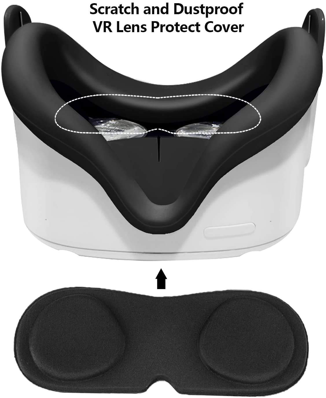 Beeka Oculus Quest 2 Accessories Set, 16FT Link Cable Type C for Gaming n Fast Charging, Touch Controller Grip Cover with Straps, Silicone Face Cover, Lens Cover and Rocker Cover