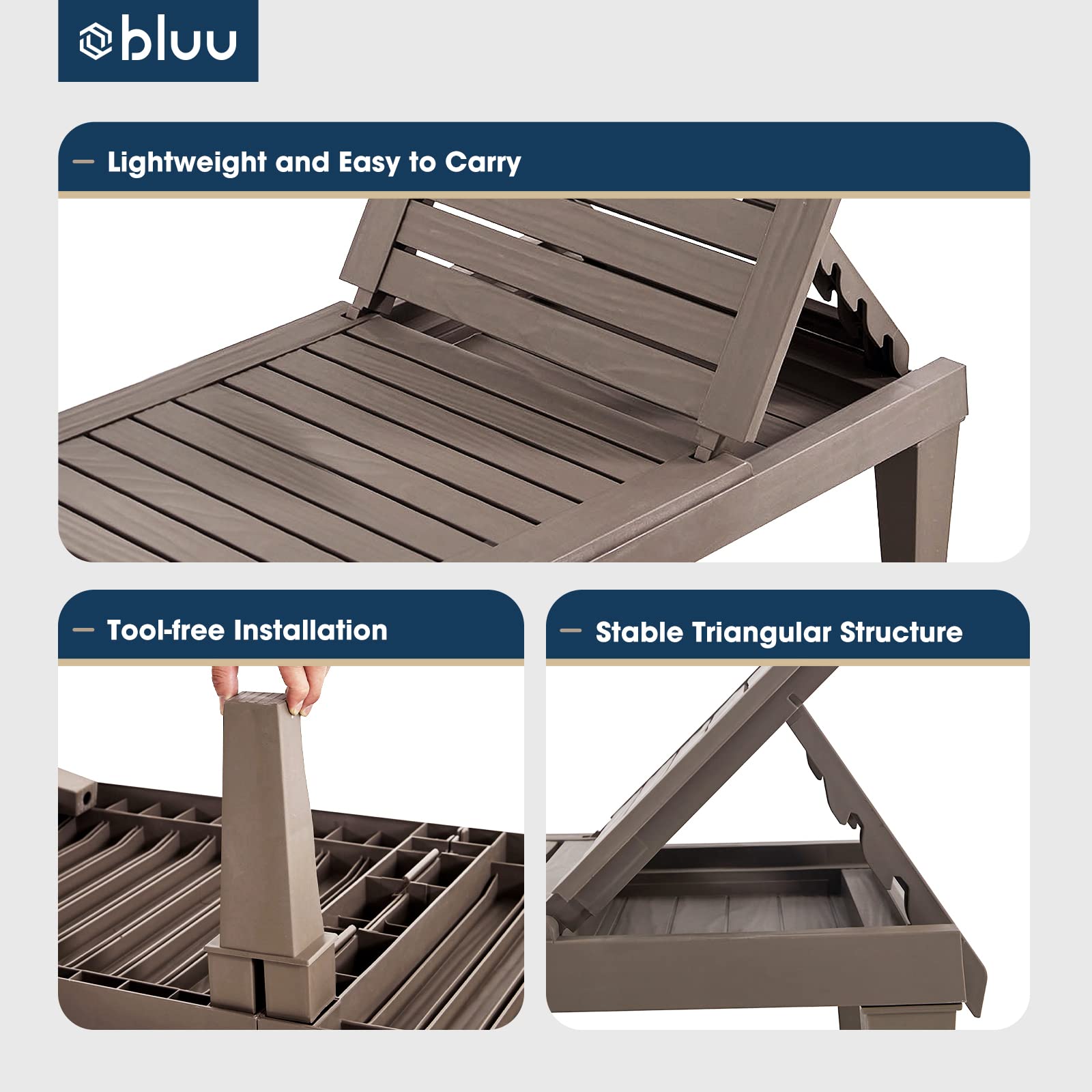 BLUU 1 PC 1, 1PC, Taupe