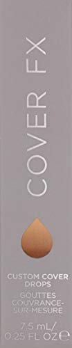 COVER FX Custom Cover Drops, Multi-Use Shade-Adjusting Liquid Foundation and Concealer Makeup, Vegan & Cruelty-Free Lightweight Skin Enhancer, 0.25 Fl Oz, P Light 1