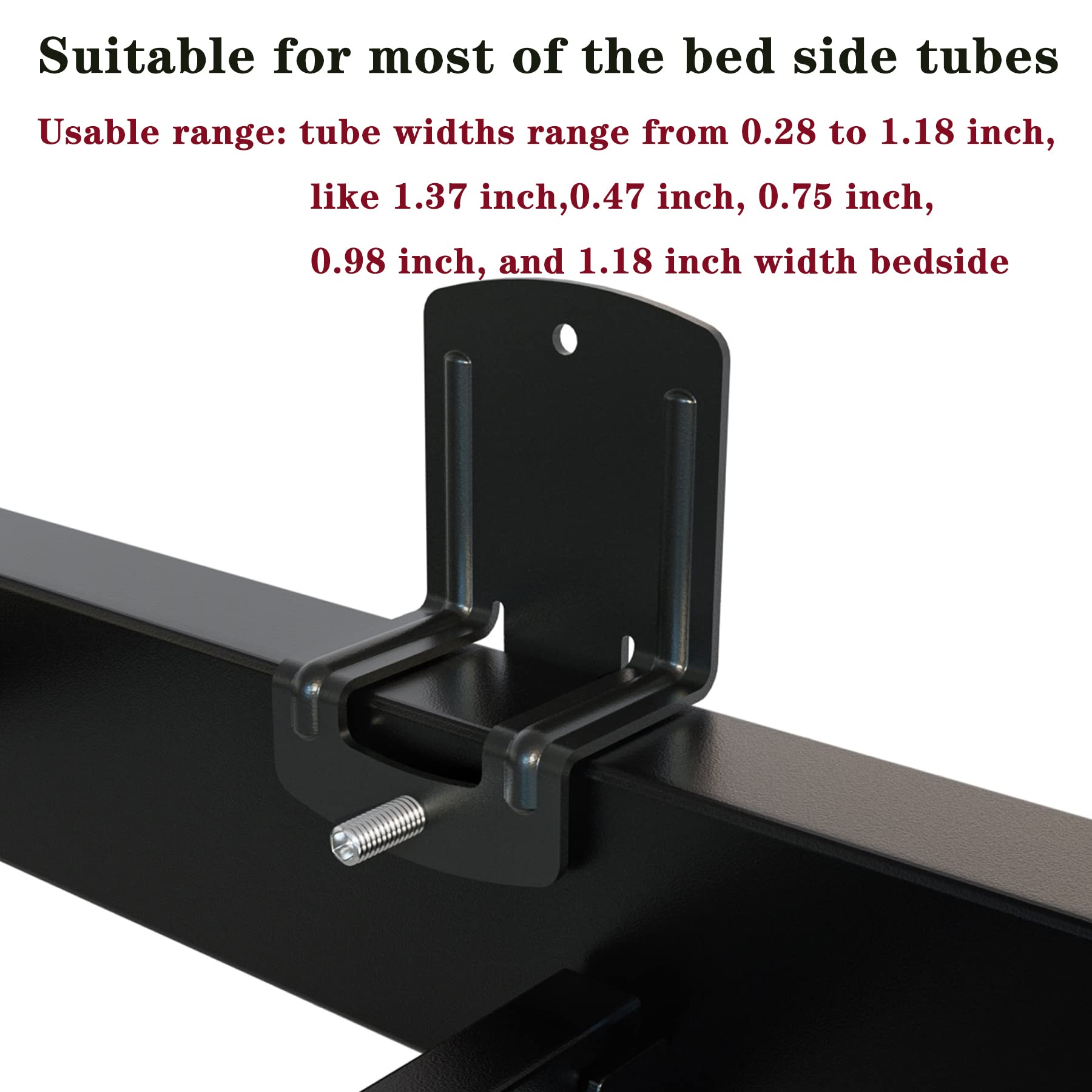 Homdock 6 PCS Non Slip Mattress Gaskets for Bed Frame/Anti-Slip Baffle/Mattress Gripper to Keep Mattress in Place/Elegant Black Finish