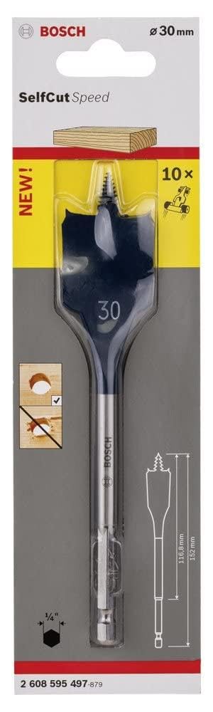 Bosch 2608595497 Spade Bit"Self Cut Speed" 30mmx5.98In