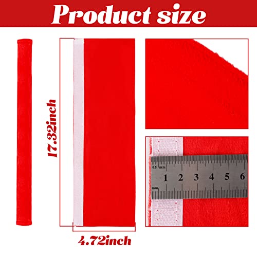 HAOBAOBEI Refrigerator Door Handle Covers, Set of 6 Washable Red Cloth Decorations Keep Kitchen Appliance Clean for Fridge Microwave Stove Bathroom Handles Keep Off All Stains Dust Dirty Fingerprint