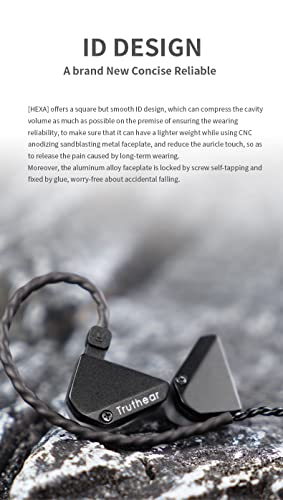 Fanmusic Truthear Hexa 1DD+3BA Hybird Earphones with 0.78 2Pin Cable Earbuds