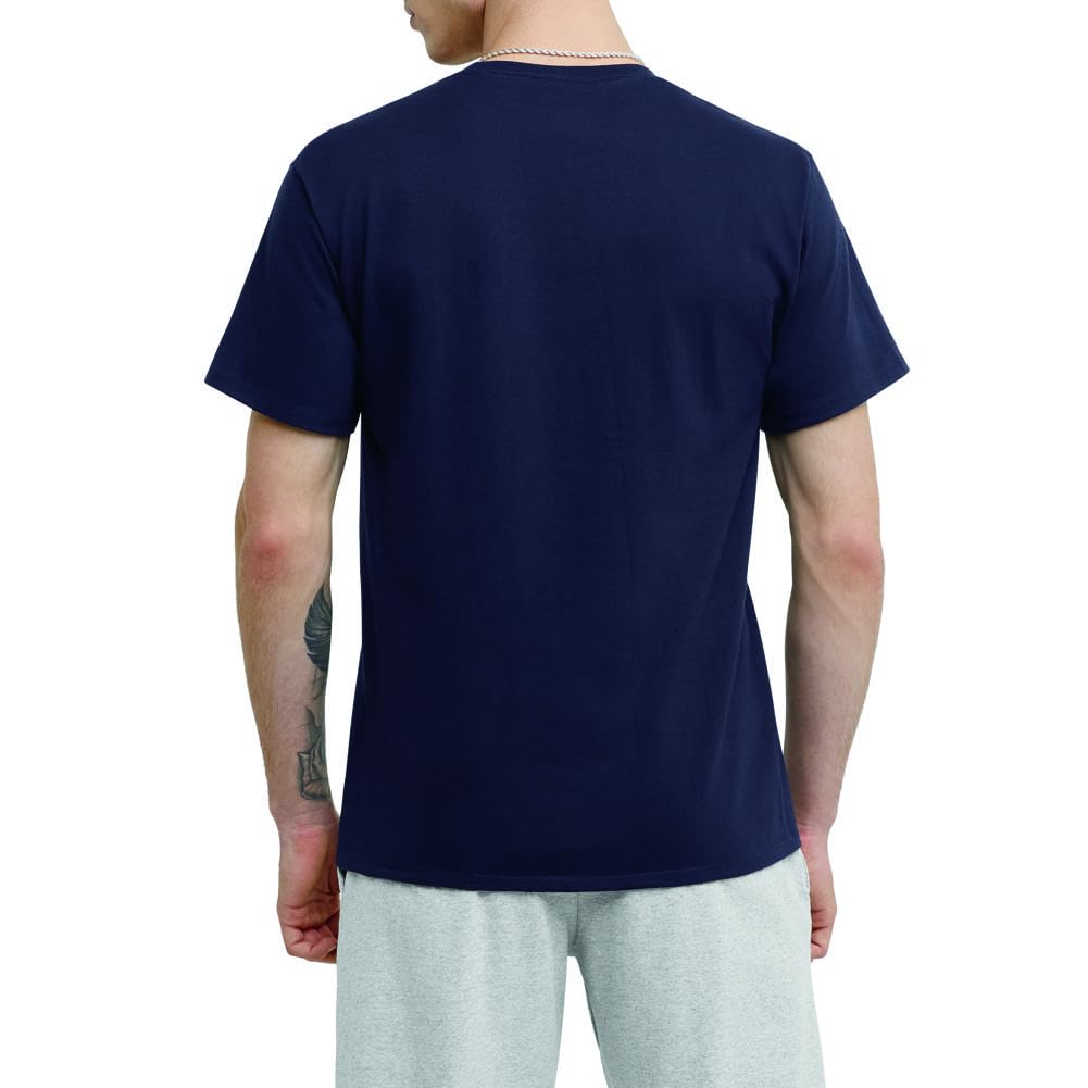 Champion mens Classic T-shirt, 1919 Logo T Shirt, White-586574, Large US