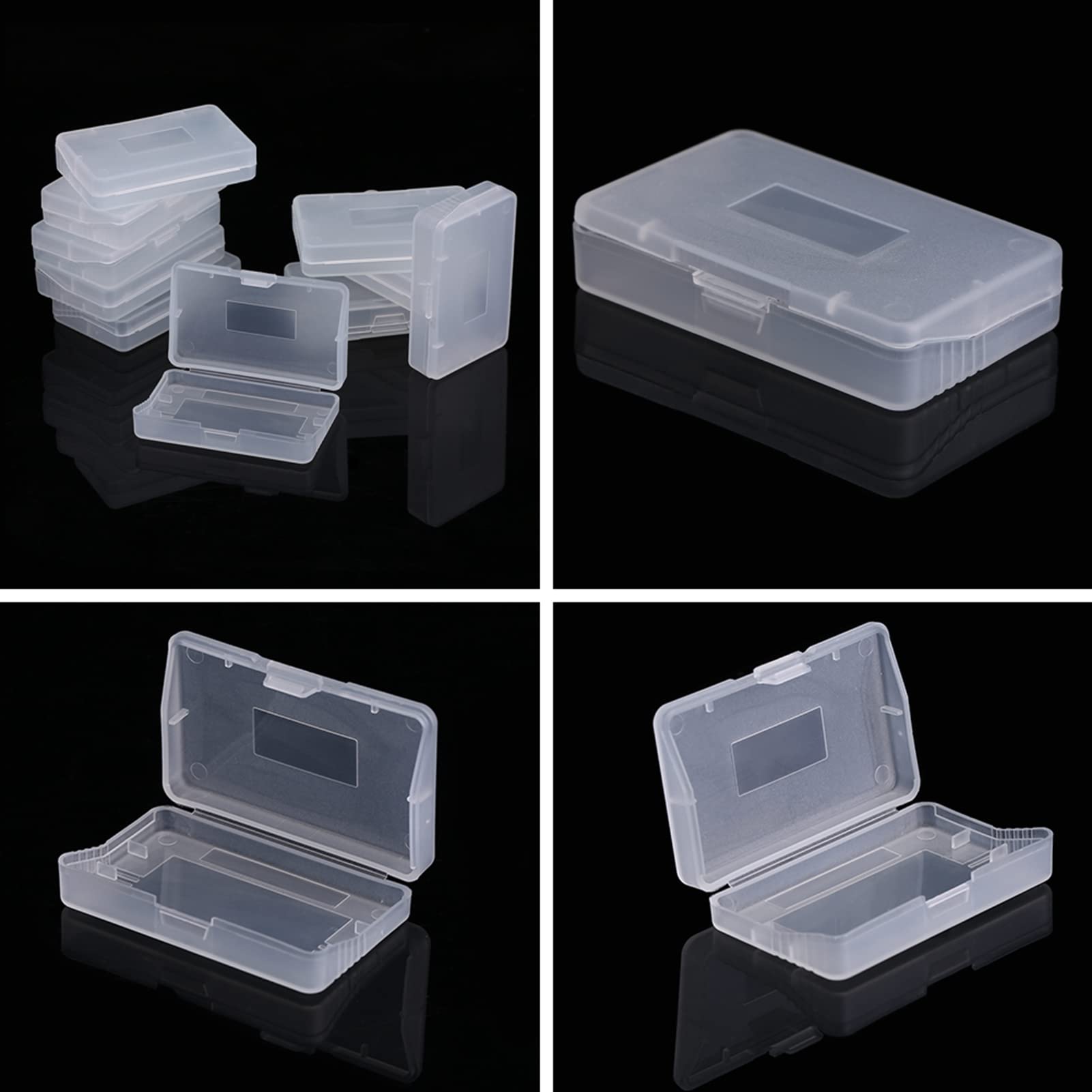 ciciglow Cartridge Game Case, 10pcs Anti Dust Clear Plastic Game Cartridge Card Box Case Cover for Game Boy Advance GBA