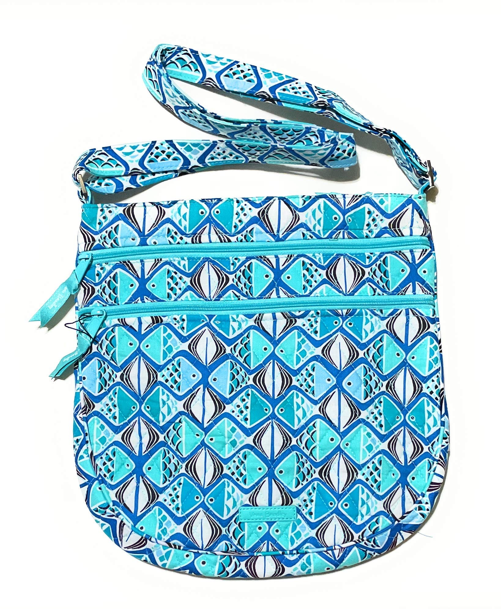 Vera Bradley Trio Zip Hipster Go Fish Blue