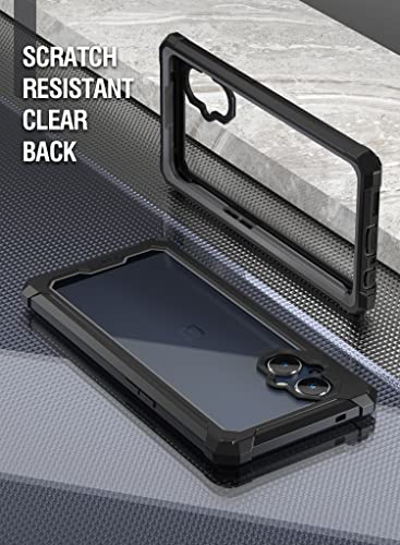 Poetic Guardian Series Case Designed for OnePlus Nord N20 5G, [6FT Mil-Grade Drop Tested], Full-Body Hybrid Shockproof Bumper Cover with Built-in Screen Protector, Black