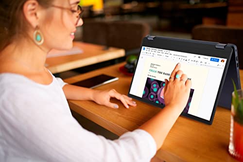 Lenovo Flagship Flex 2 in 1 Chromebook 15.6Inches FHD Touchscreen Business Student Laptop Intel Celeron N4500 Processor 4GB RAM 64GB eMMC Google Classroom Zoom Ready WiFi 6 Webcam Chrome OS Blue