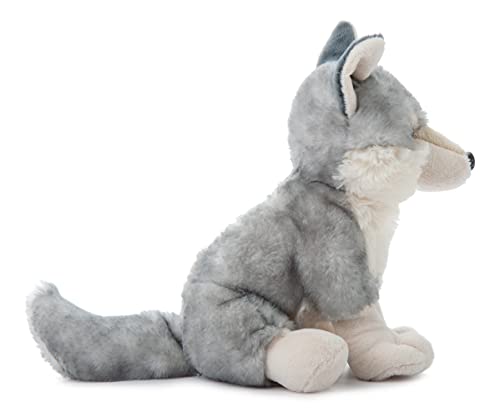 The Petting Zoo Wolf Stuffed Animal, Gifts for Kids, Wild Onez Zoo Animals, Grey Wolf Plush Toy 12 inches