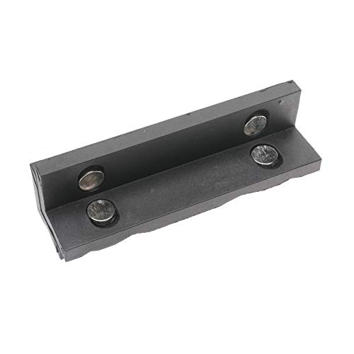 DEF 4" Vise Jaws Pads with magnetic, Soft Vice Jaws Cover, Multi-Purpose Protector for Any Metal Bench Vice, Set of 2, inch, Black