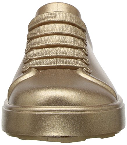 Mini Melissa Baby-Girl's Mini BE Sneaker, Gold Glitter, 5 Regular US Toddler