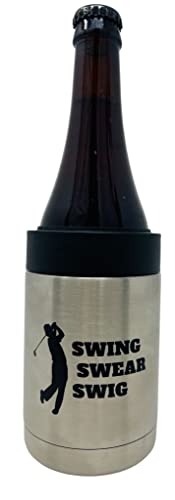Golf Can Koozie - Funny Golf Gift - Stainless Steel Coozie for Beer, Hard Seltzer, Water, Soda
