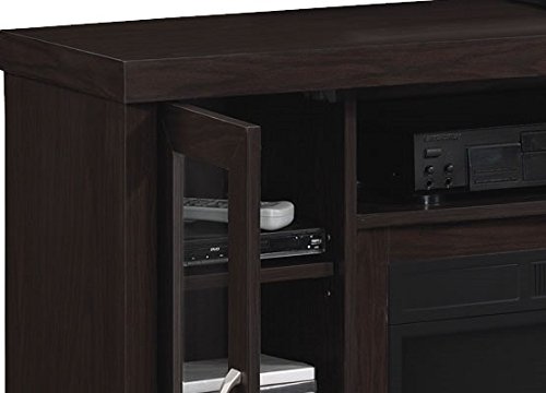 Classic Flame Hutchinson 70" Infrared Electric Fireplace Entertainment Center & 42" Linear Firebox - Oak Espresso, 42MM3115-PE91 & 42II042FGT