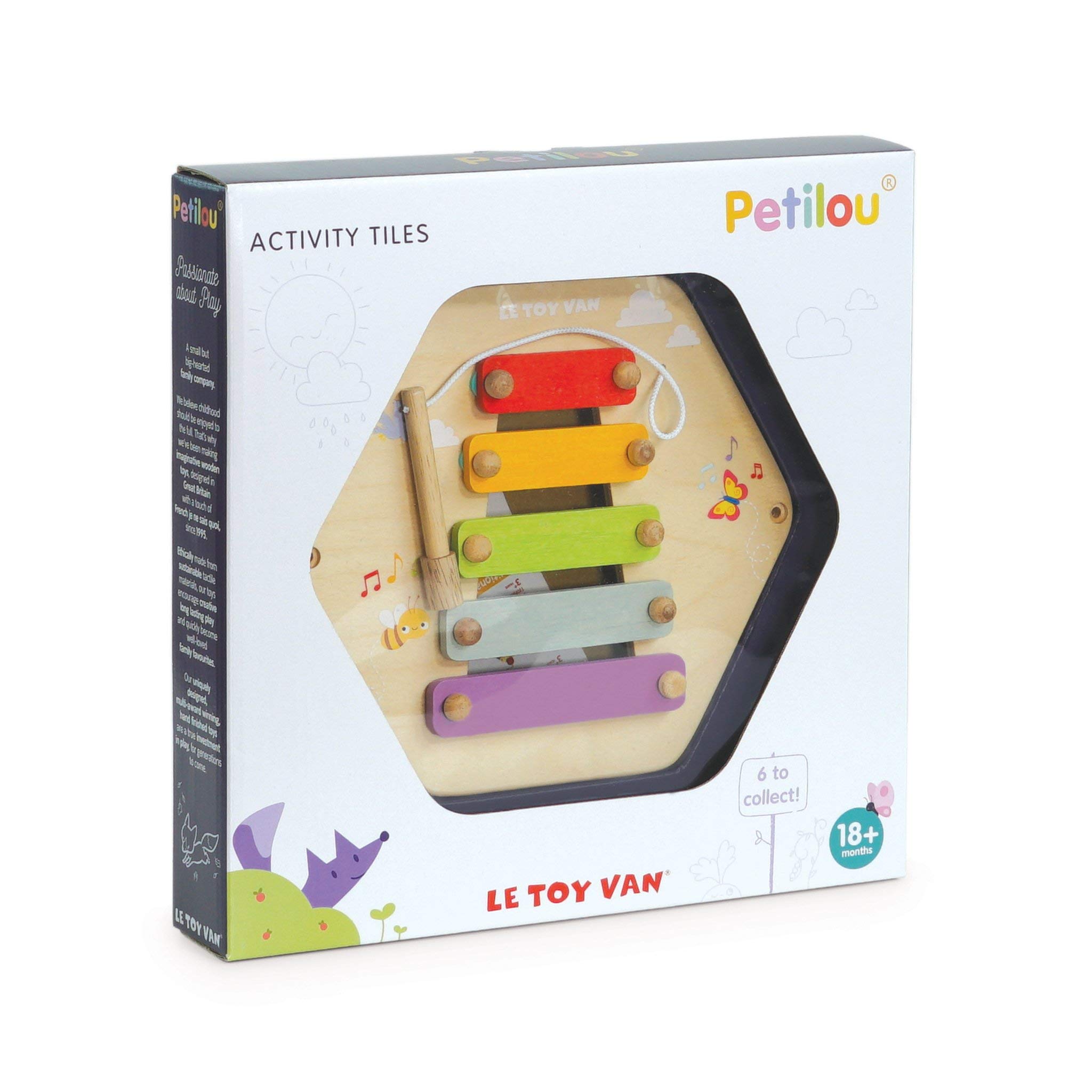 Le Toy Van Xylophone Activity Tile Premium Wooden Toys for Kids Ages 18 Months & Up