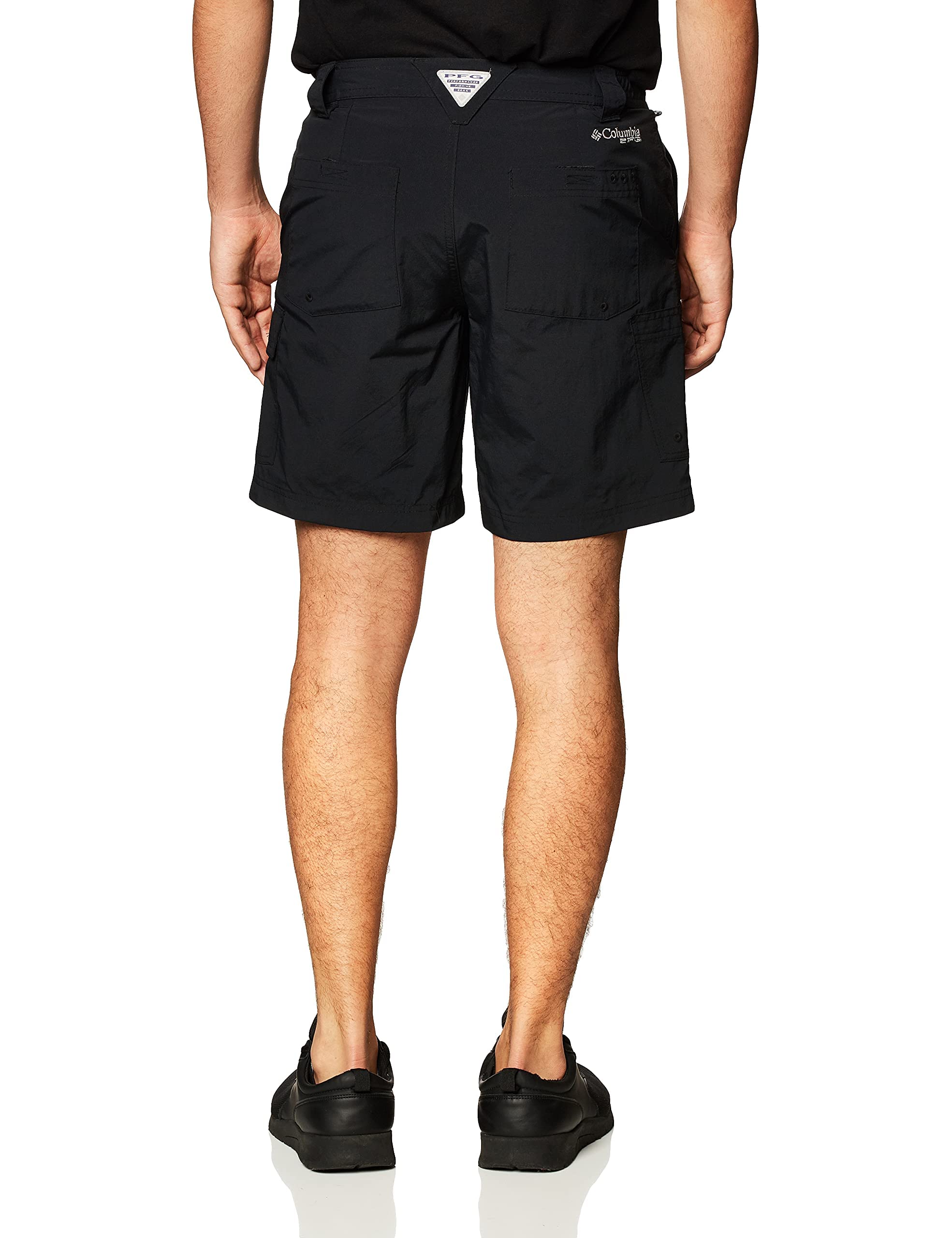 Columbia Men's PFG Blood and Guts III Short, Stain Repellant, Sun Protection, Black, 40
