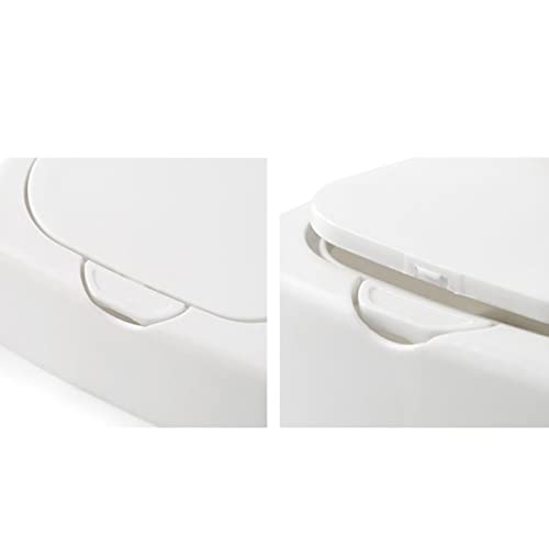Pop-Up Qtip Holder Restroom Organizer - Q Tip Storage Organizer, Cotton Swab Holder, Q-tip Dispenser - Bathroom Accessories Set for Swabs, Floss, Cotton Balls, Cotton Pads (Single grid)
