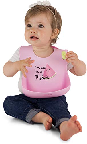 Kiddo Feedo Silicone Baby Bibs, Soft, Adjustable, Waterproof and Non Messy, Designed in Sweden, Pink