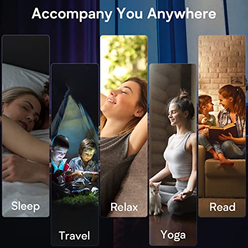 White Noise Sound Machines for Adults Sleeping, 300+ Soothing Smart Sounds Machines with Adjustable Night Lights for Baby, Hotmoon Mona Sound Machine Memory Function 3.5mm Headphone Jack Plug-in.
