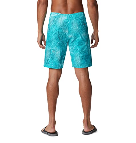 Columbia PFG Offshore II Board Shorts, Stain Repellent, Quick Drying, Dolphin Realtree Mako, 32