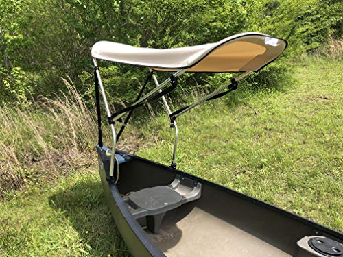 Beige 3' by 6' Canoe/Kayak Sun Shade/Canopy by Cypress Rowe Outfitters